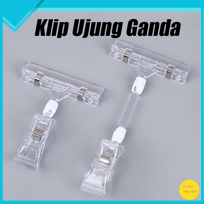 Jual Jepitan Penjepit Label Papan Tag Hanger Transparan/Clip Penjepit ...