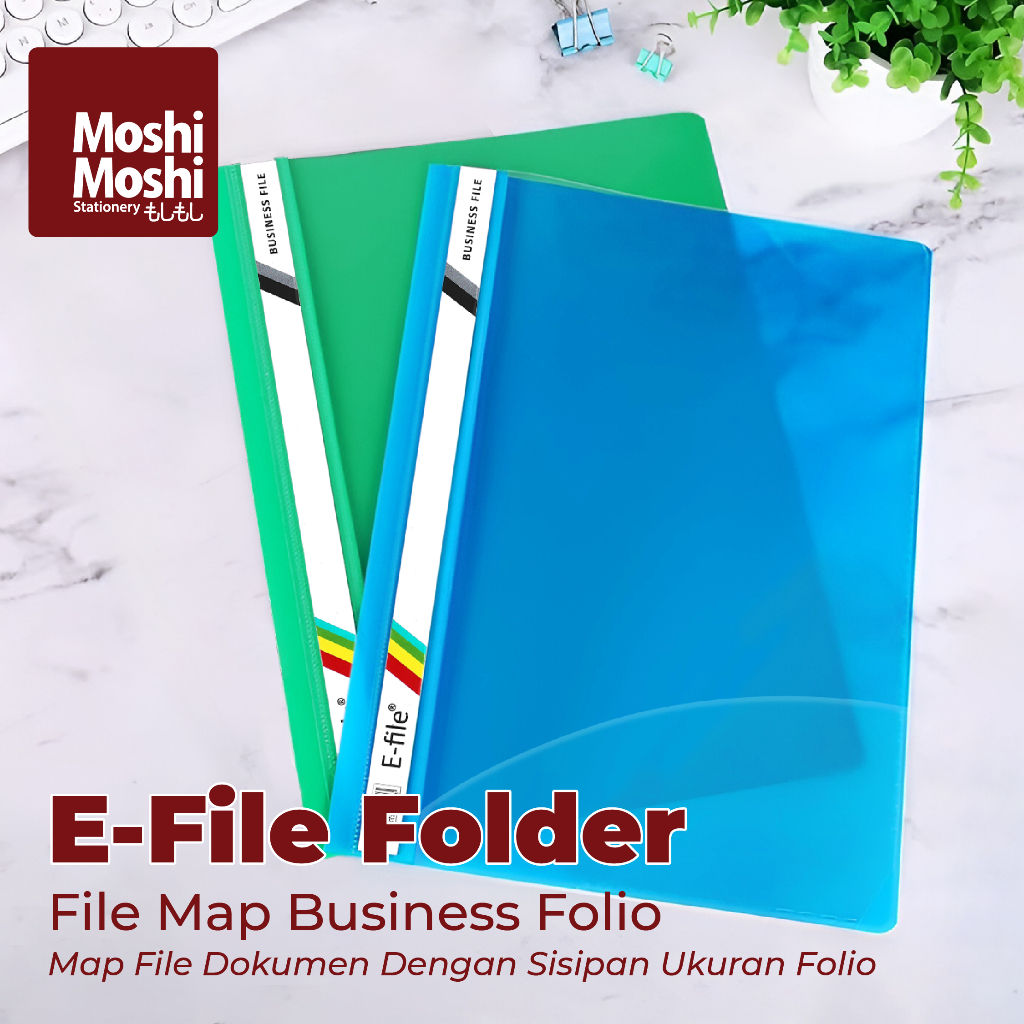 Jual E-File Business Folio Pocket Transparant Color Plastik Map File ...
