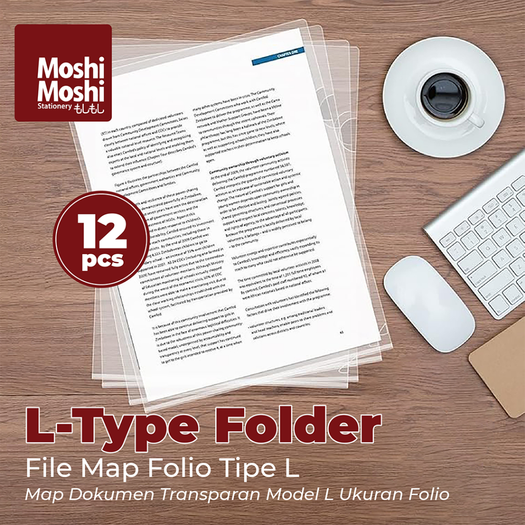 Jual 12 PCS L-Type Folder Folio Clear Transparant Plastik Map L Bening ...