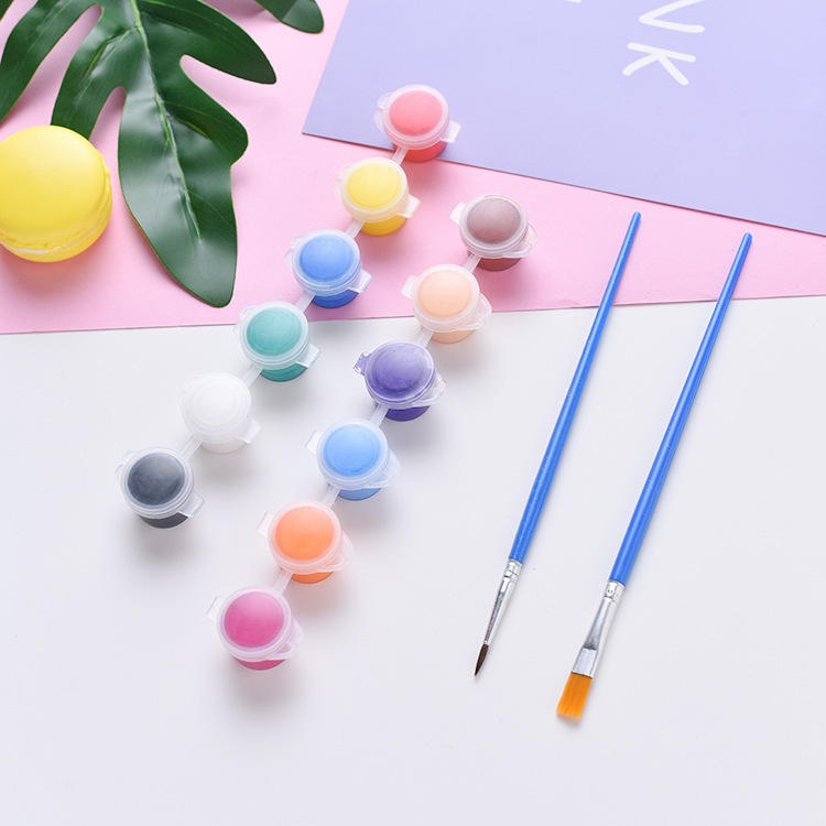 Jual Cat Melukis / Cat Akrilik / Acrylic Paint Set 6 Warna / Cat ...