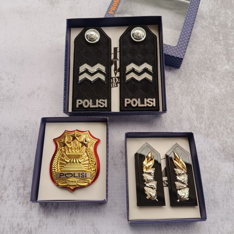 Jual Pangkat PDU AIPTU BINTARA POLRI 1 SET / Pangkat PDU BINTARA POLRI ...