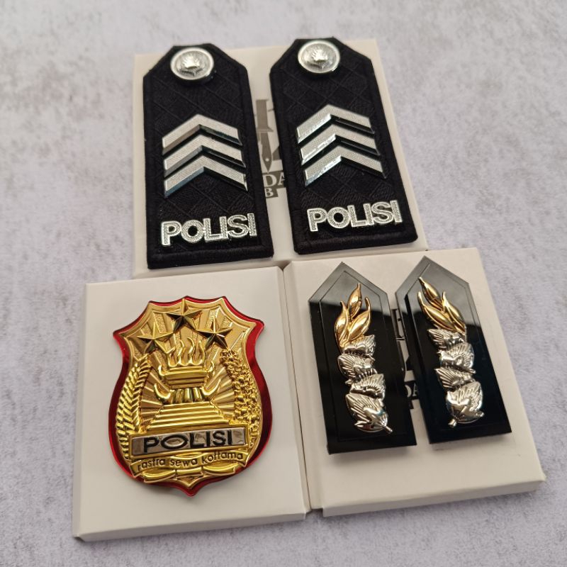 Jual Pangkat PDU BRIGADIR BINTARA POLRI 1 SET / Pangkat PDU BINTARA ...