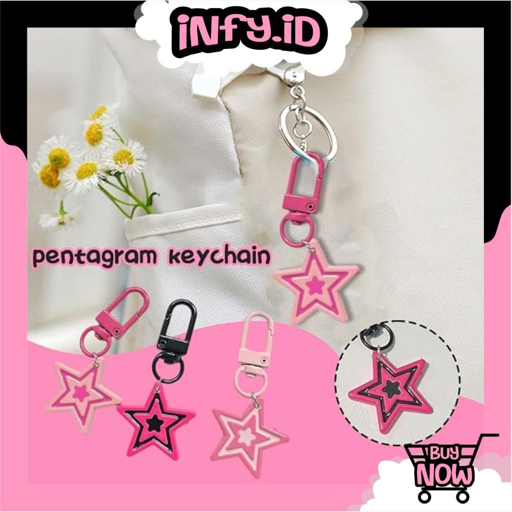 Jual INFY - Gantungan Kunci Bintang Gaya Warna-warni Tas Sekolah Steve ...