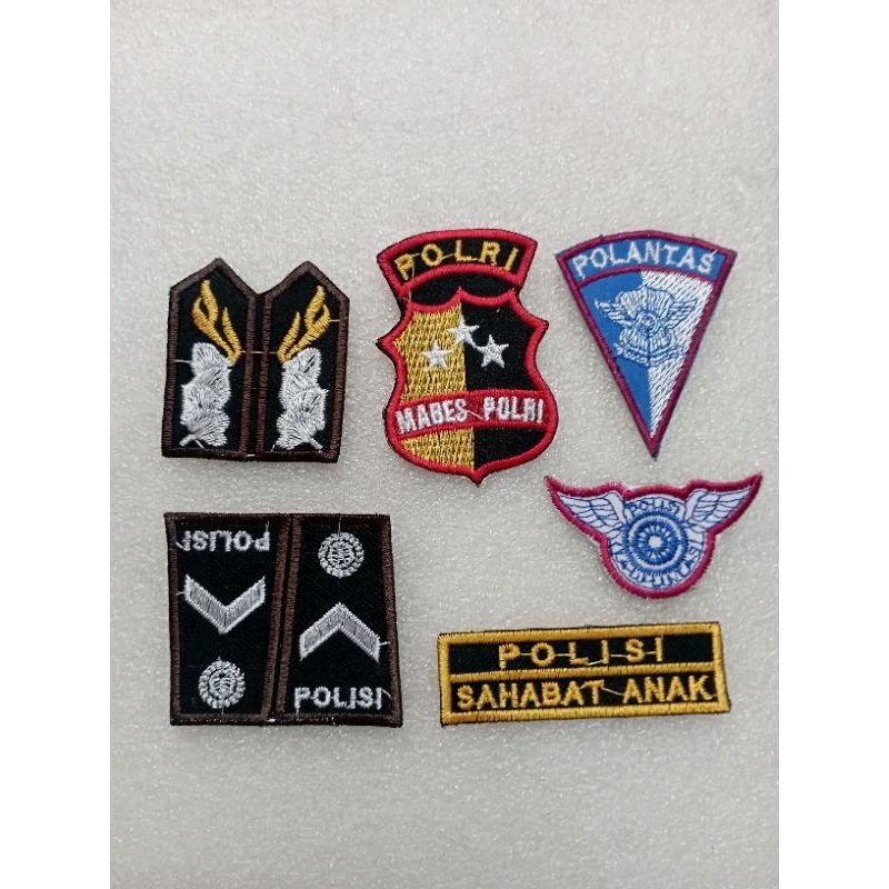 Jual LOGO POCIL bordir Pocil lantas untuk baju polisi TK | Shopee Indonesia