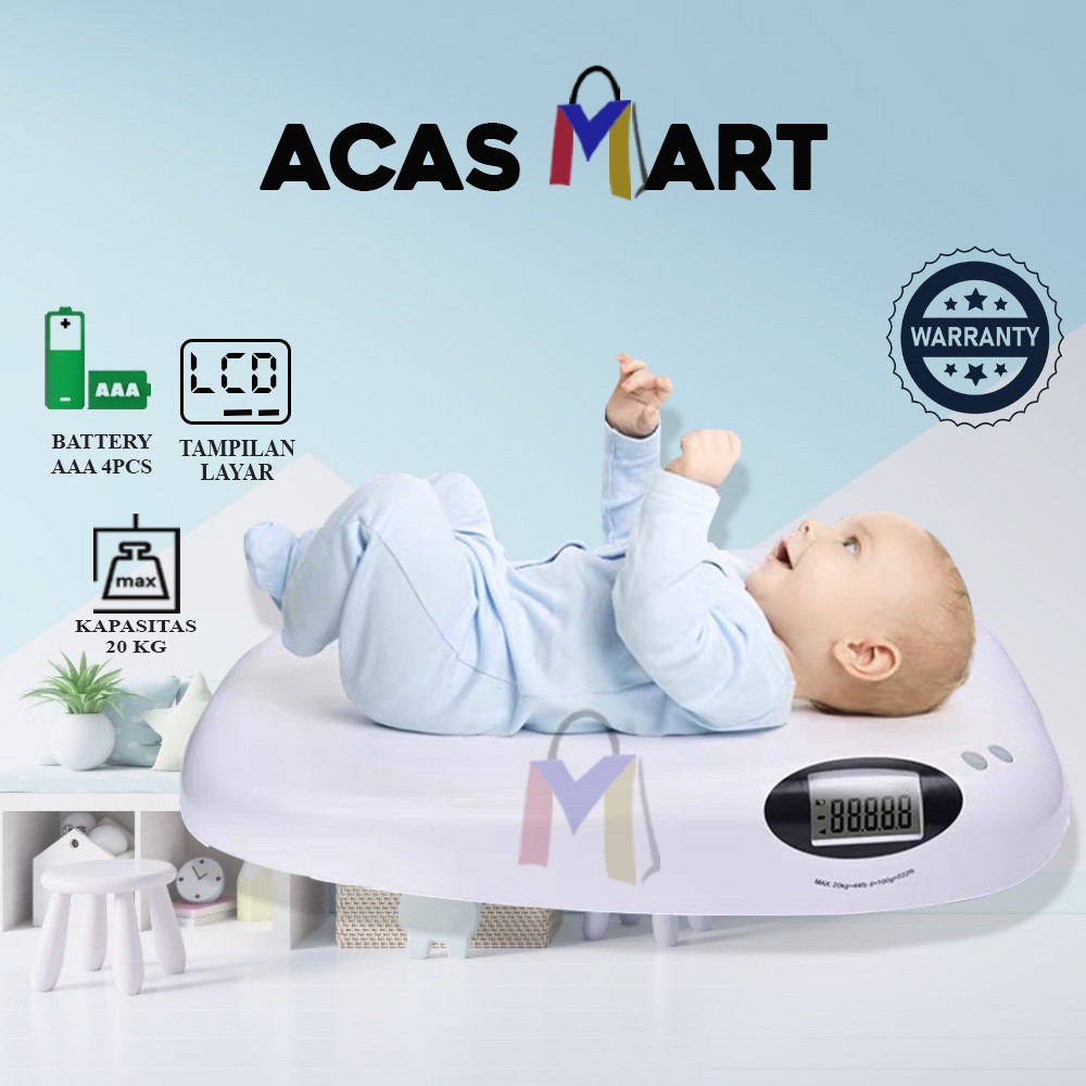Jual AM YEC-20 Kg Timbangan Bayi Anak Free Batrai Electronic Digital ...