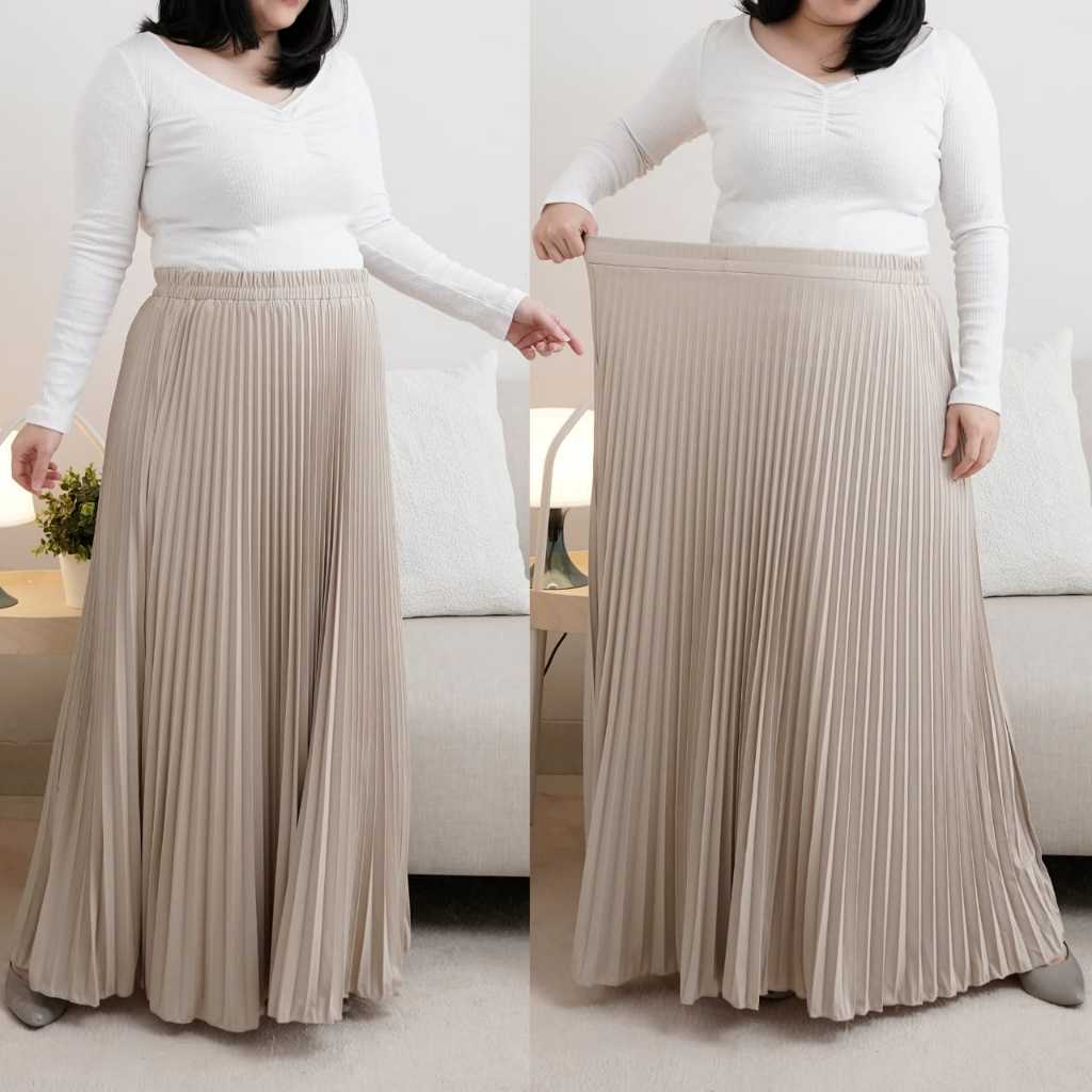 Jual Rok Plisket Payung Super Jumbo / Rok Payung Big Size / Rok Jumbo ...
