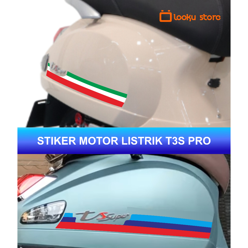 Jual Stiker List Strip T3S Pro - Stiker Motor Listrik T3S | Shopee ...