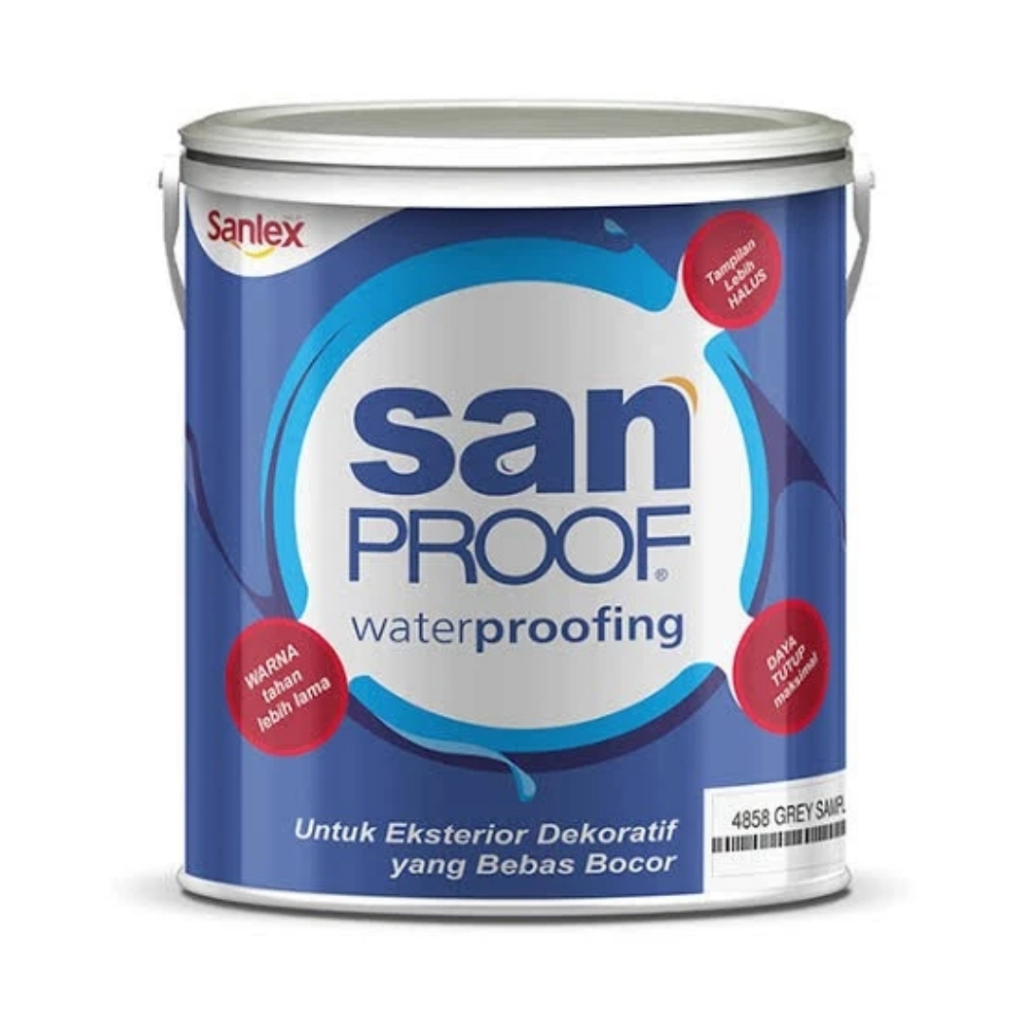 Jual Cat Tembok Pelapis Anti Bocor Sanproof Waterproofing Ready Mix - 4 ...
