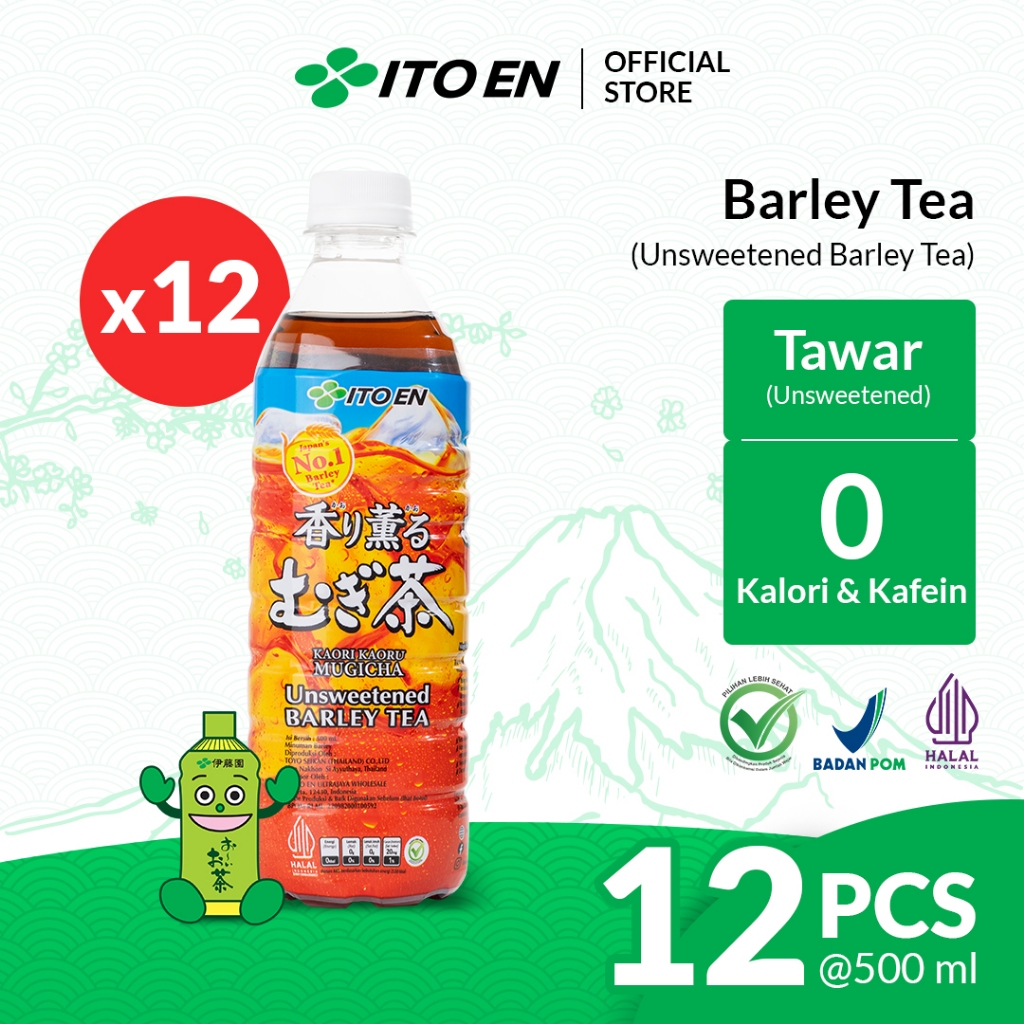 Jual ITO EN Barley Tea No Sugar 500ml isi 12 pcs | Shopee Indonesia