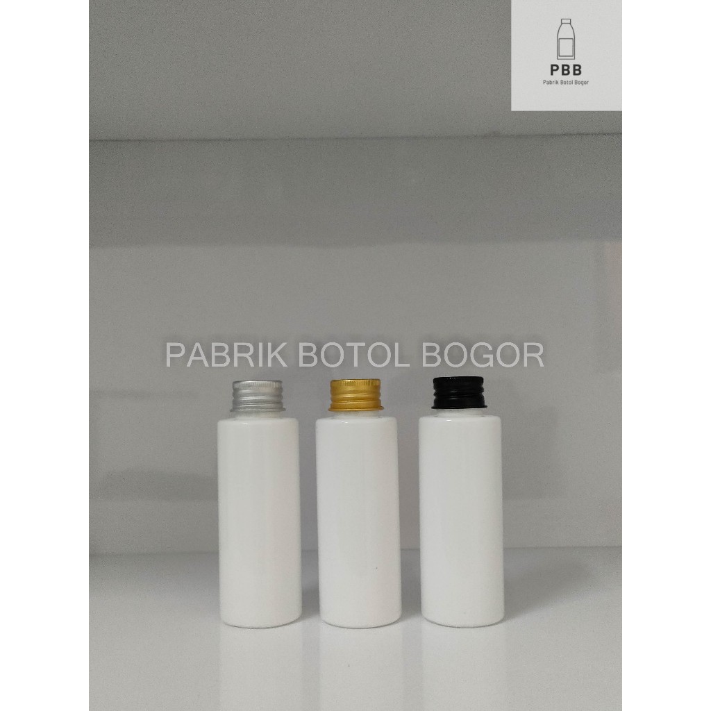 Jual PBB - Botol Rf 100 Ml Putih Screw Ulir Almunium Gold Silver Hitam ...
