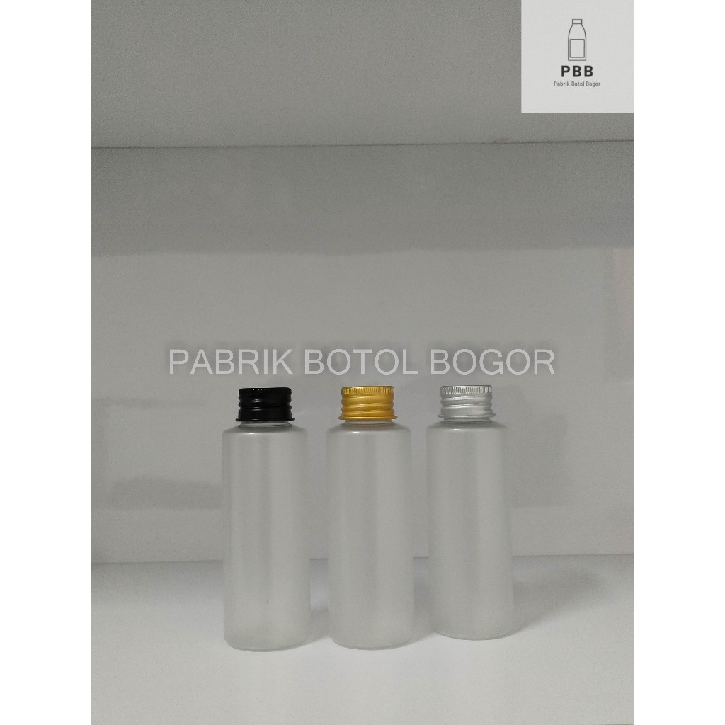 Jual PBB - Botol Rf 100 Ml Frosted Screw Ulir Almunium Gold Silver ...