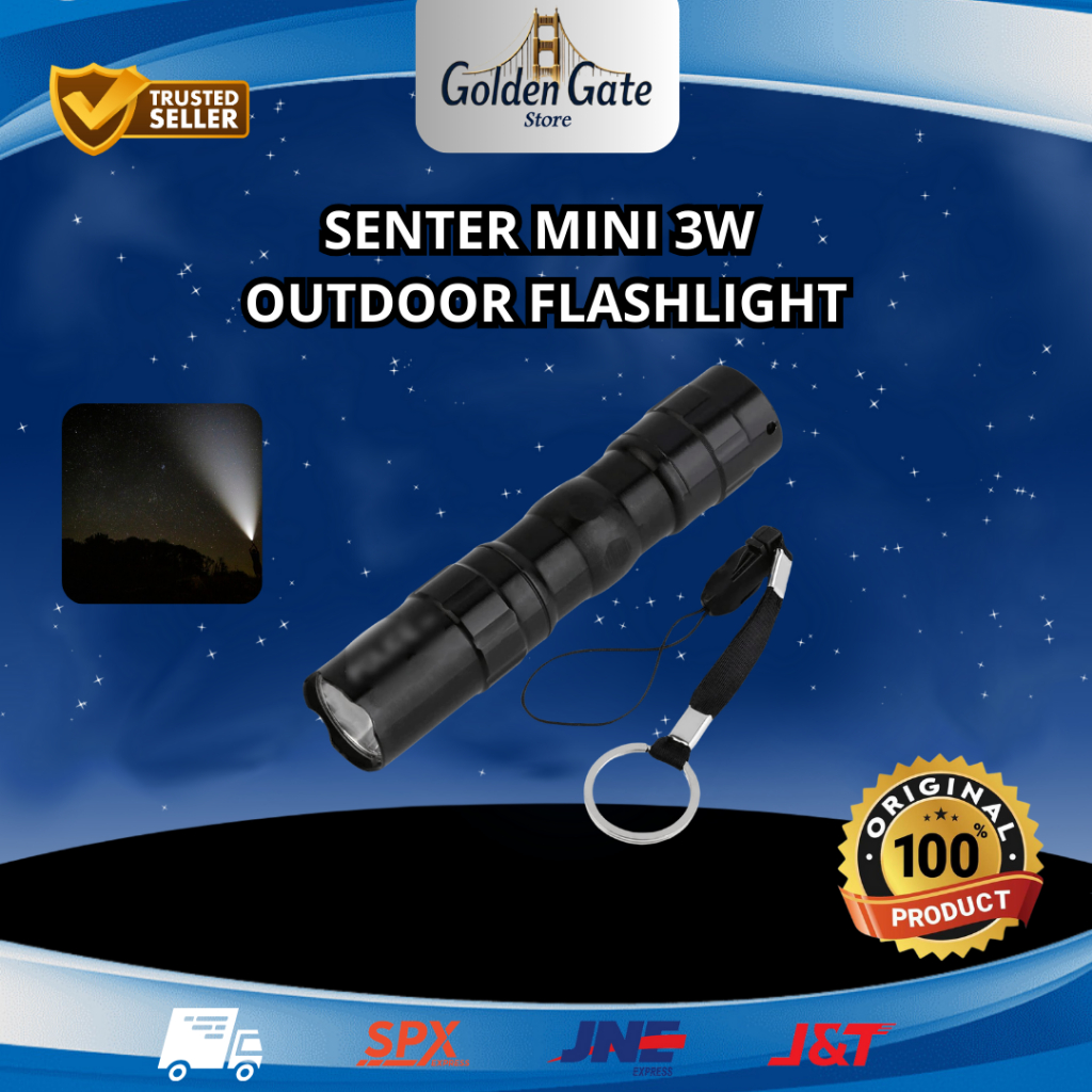 Jual Senter Mini 3W || Outdoor Flashlight | Shopee Indonesia