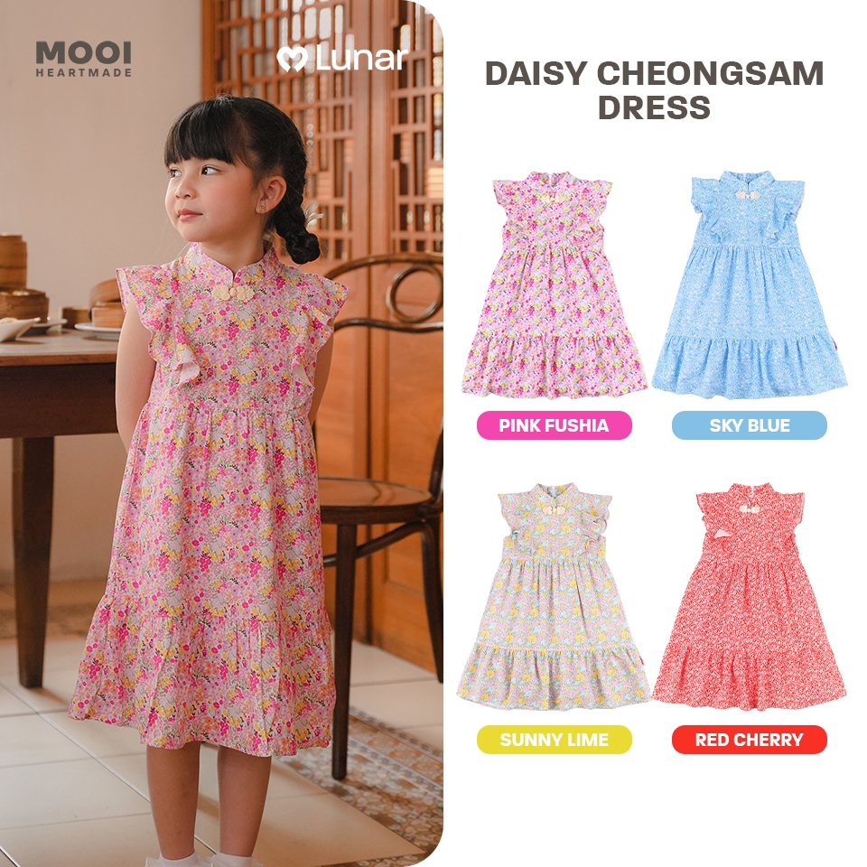 Jual Mooi Dress Anak Perempuan Lunar Collection Daisy Cheongsam Dress ...