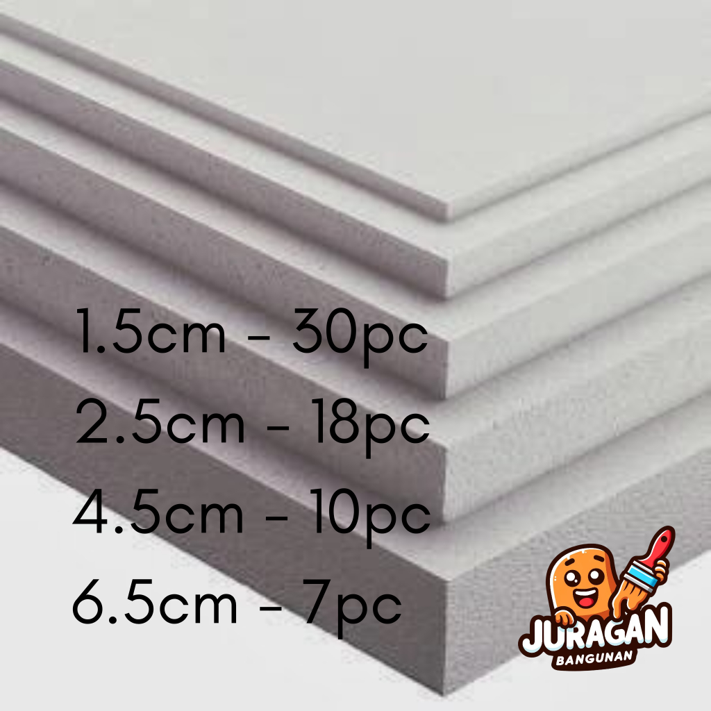Jual (HARGA PER BAL) Styrofoam Lembaran 1x2m Sterofoam | Gabus Dekorasi ...