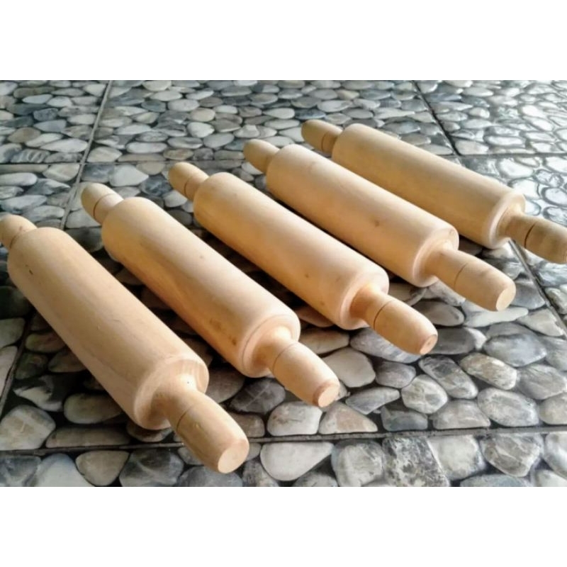 Jual Rolpin Kayu Rolingpin Alat Gilingan Adonan Kue Rolling Pin ...