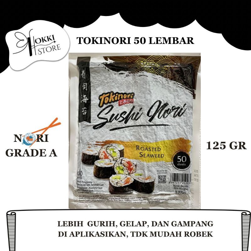 Jual (PAKET 20 PACK) NORI SUSHI 50 LEMBAR GRADE A | YAKINORI | SUSHI NORI HALAL - TOKINORI (K ...