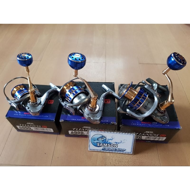Jual reel maguro thanos xt 4000 6000 8000 power handle | Shopee Indonesia