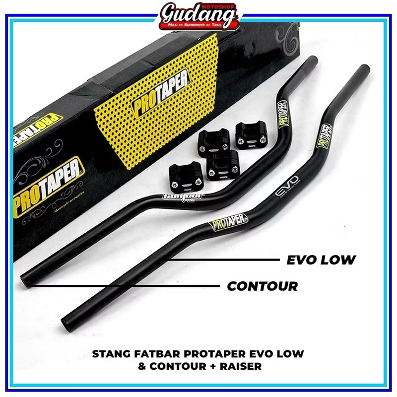 Jual Stang Fatbar Protaper Evo Low Setang Contour Plus Raiser CRF 150L ...