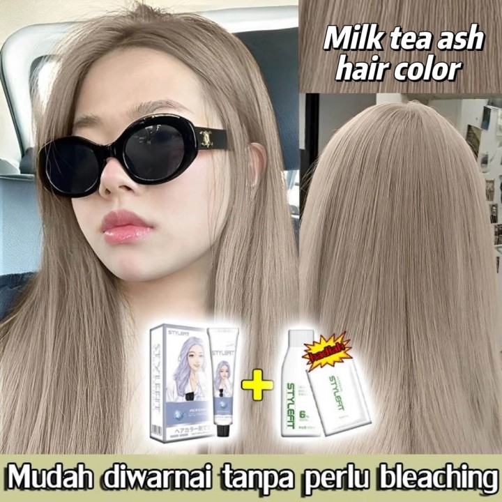Jual STYLE FIT 11 Milk tea ash hair color Pewarna Hair Color Pewarna ...