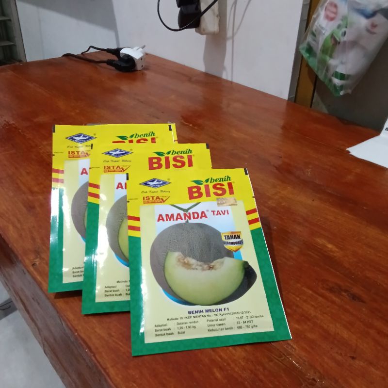 Jual Benih Melon Madu Jumbo Amanda Tavi F1(Tahan Virus, Perawatan Mudah ...