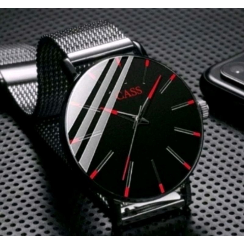 Jual jam tangan pria anti air warna hitam model kekinian | Shopee Indonesia