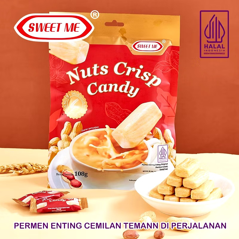 Jual [Halal] Sweet Me Permen Enting Viral Rasa Kacang Nuts Crisp Candy ...