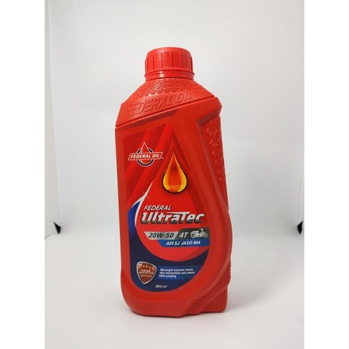 Jual PROMO Oli Federal Ultratec 20W50 4T Oil Mesin Ukuran 800ml ...
