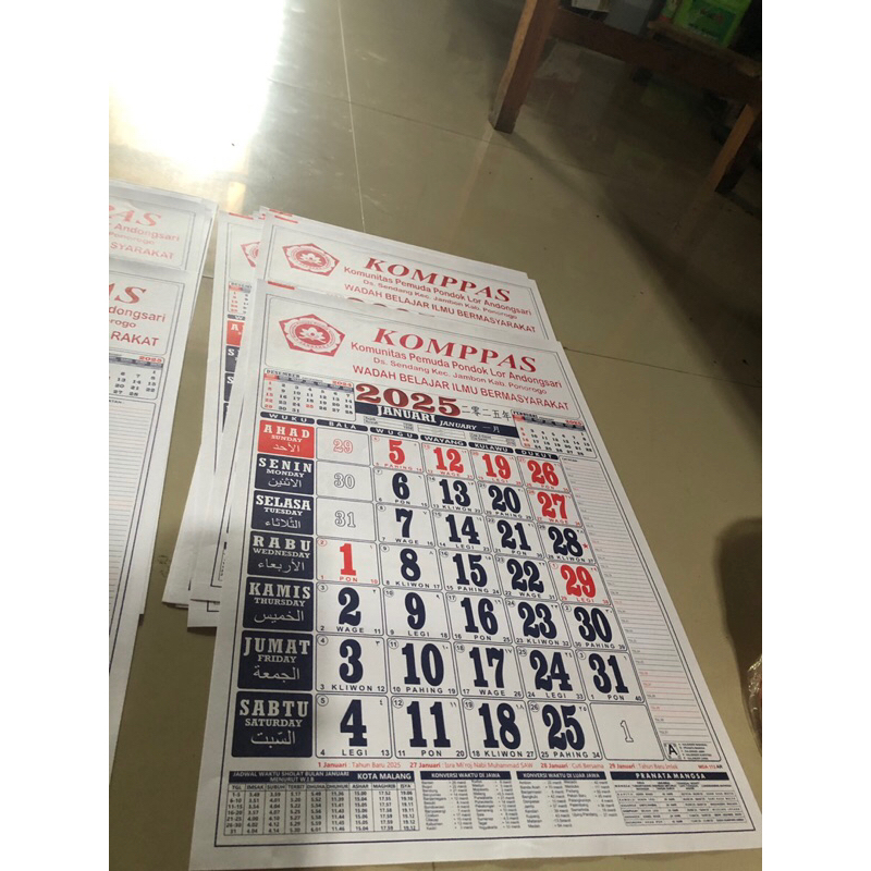 Jual Kalender Kerja Finish Sablon | Shopee Indonesia