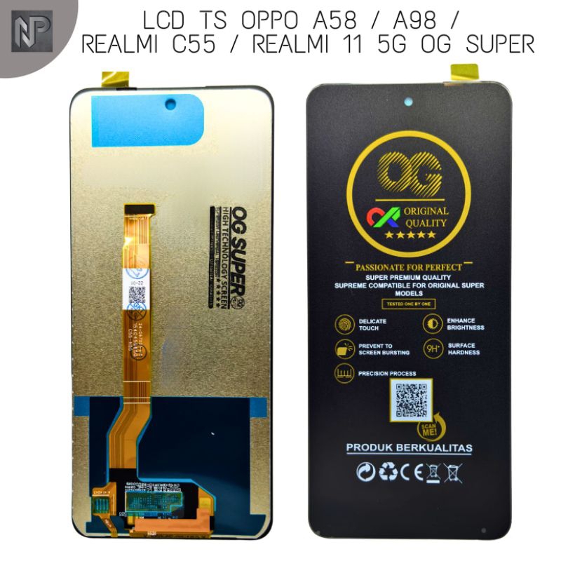 Jual LCD TOUCHSCREEN / LAYAR OPPO A58 4G / A98 4G / REALMI C55 / REALMI ...