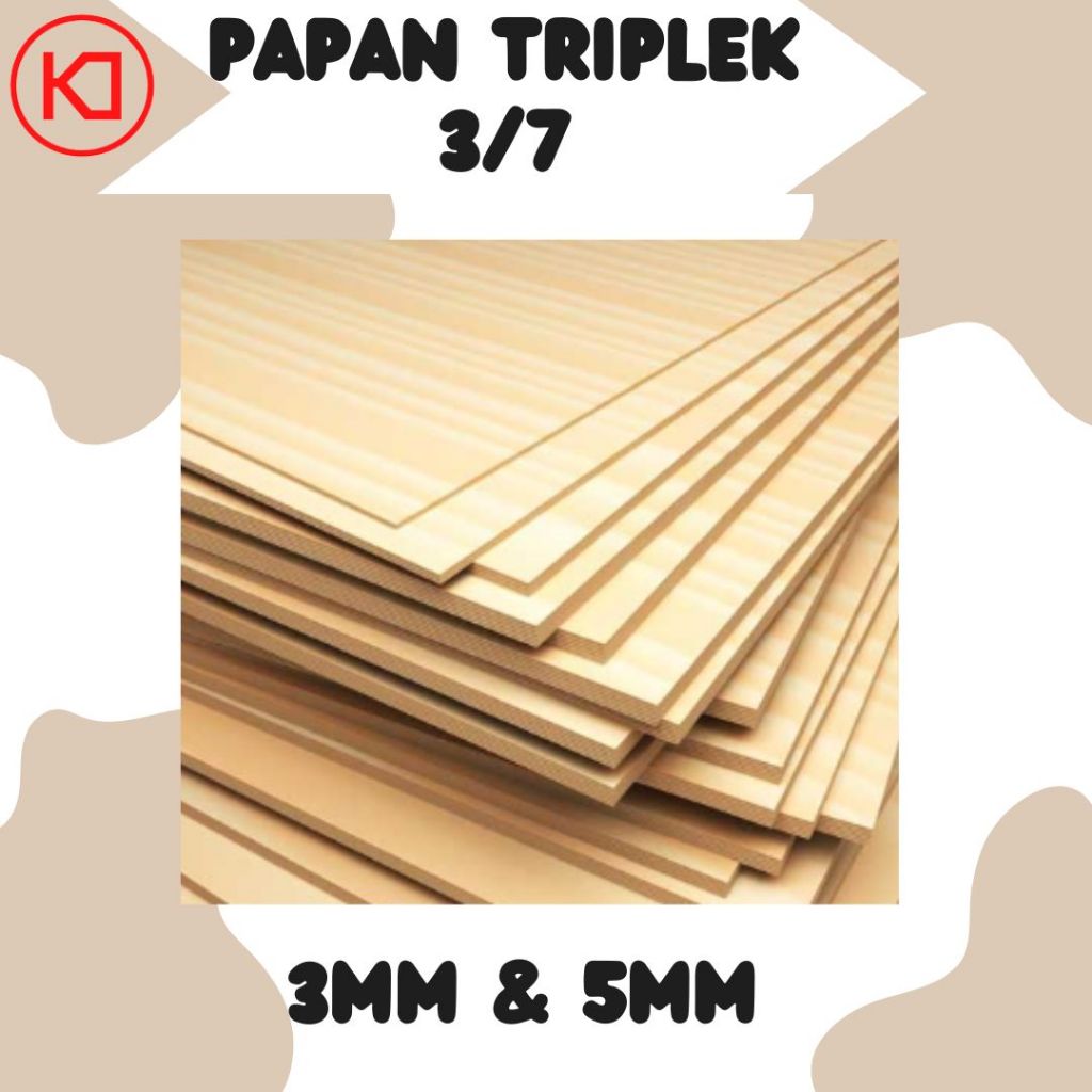 Jual (HARGA PER LEMBAR) PAPAN TRIPLEK 3/7 90X210cm (KHUSUS PENGIRIMAN ...