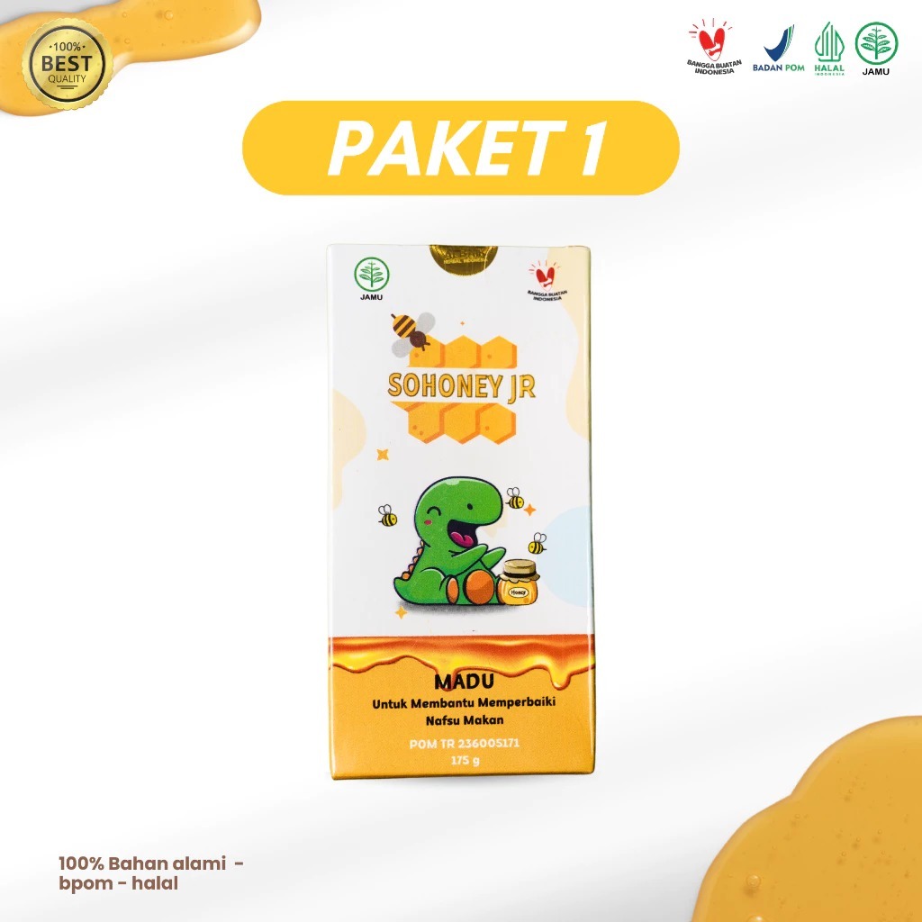 Jual Sohoney Jr Madu Multivitamin Penambah Nafsu Makan Anak Madu | Menambah Berat Badan | Shopee ...