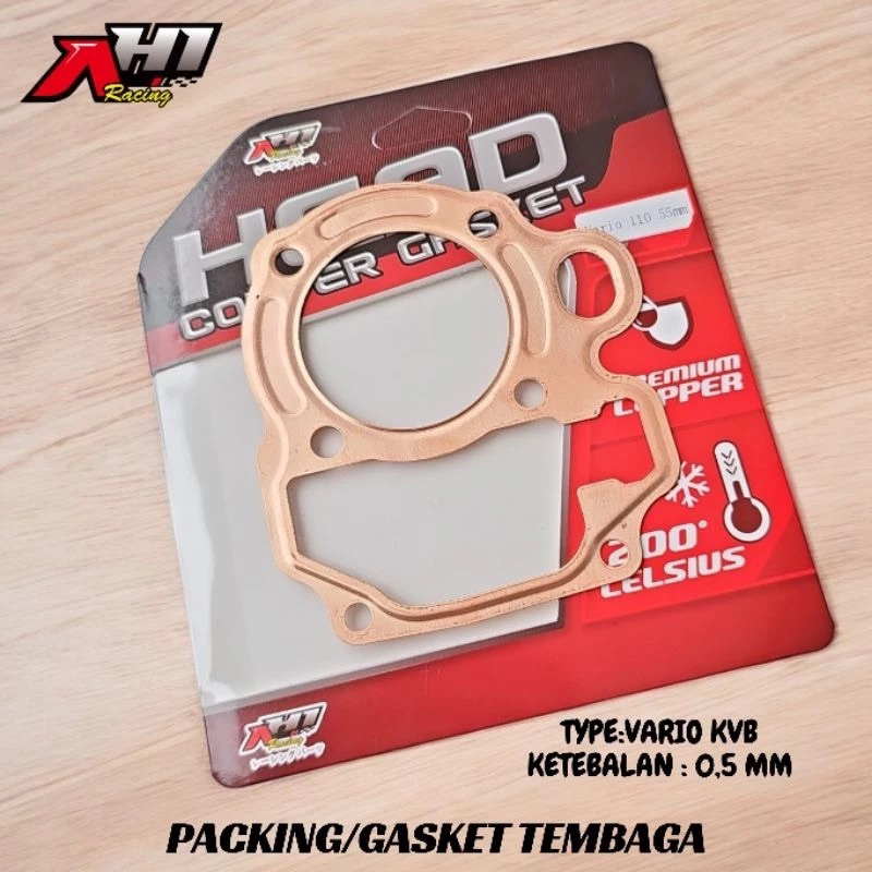 Jual PERPAK GASKET PAKING BLOK HEAD TEMBAGA KVB VARIO 110 TECHNO KARBURATOR 54 55 56 58 MM AH1 ...