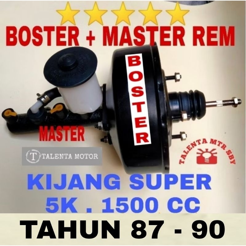 Jual PAKET BOSTER REM + MASTER REM KIJANG SUPER 5K BRAKE BOOSTER BM ASSY 1500CC TAHUN 87 88 89 ...