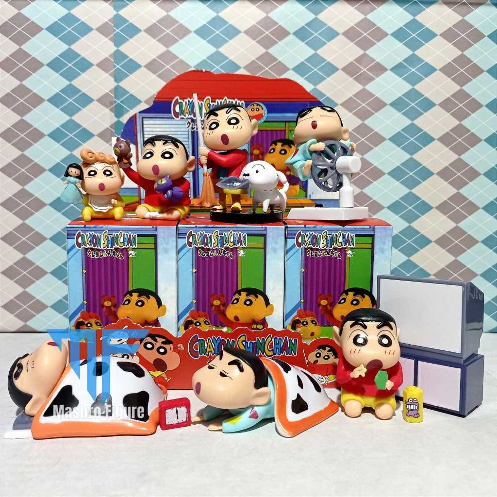 Jual Figure Crayon Shinchan Daily Series Topper Cake Shin Chan Set Isi ...