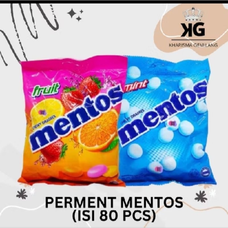 Jual Permen Mentos 1 PACK Permen manis Mint buah Rasa dingin Anak ...
