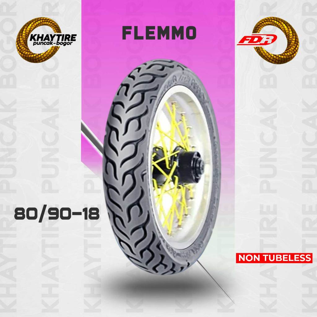 Jual Ban Motor FDR FLEMMO 80/90 Ring 18 Non Tubeless | Shopee Indonesia