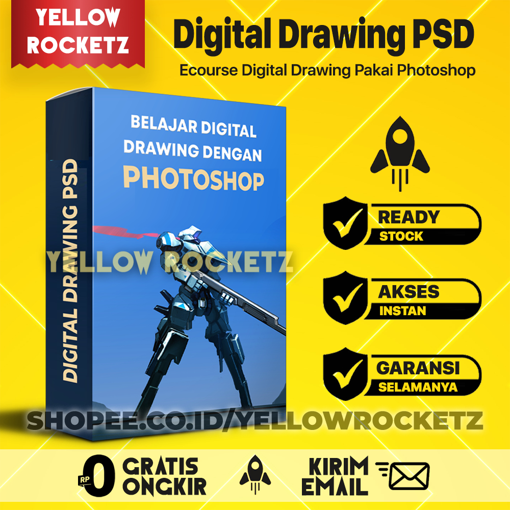 Jual DIGITAL DRAWING Dengan PSD Course - Jadi Master Gambar Digital ...