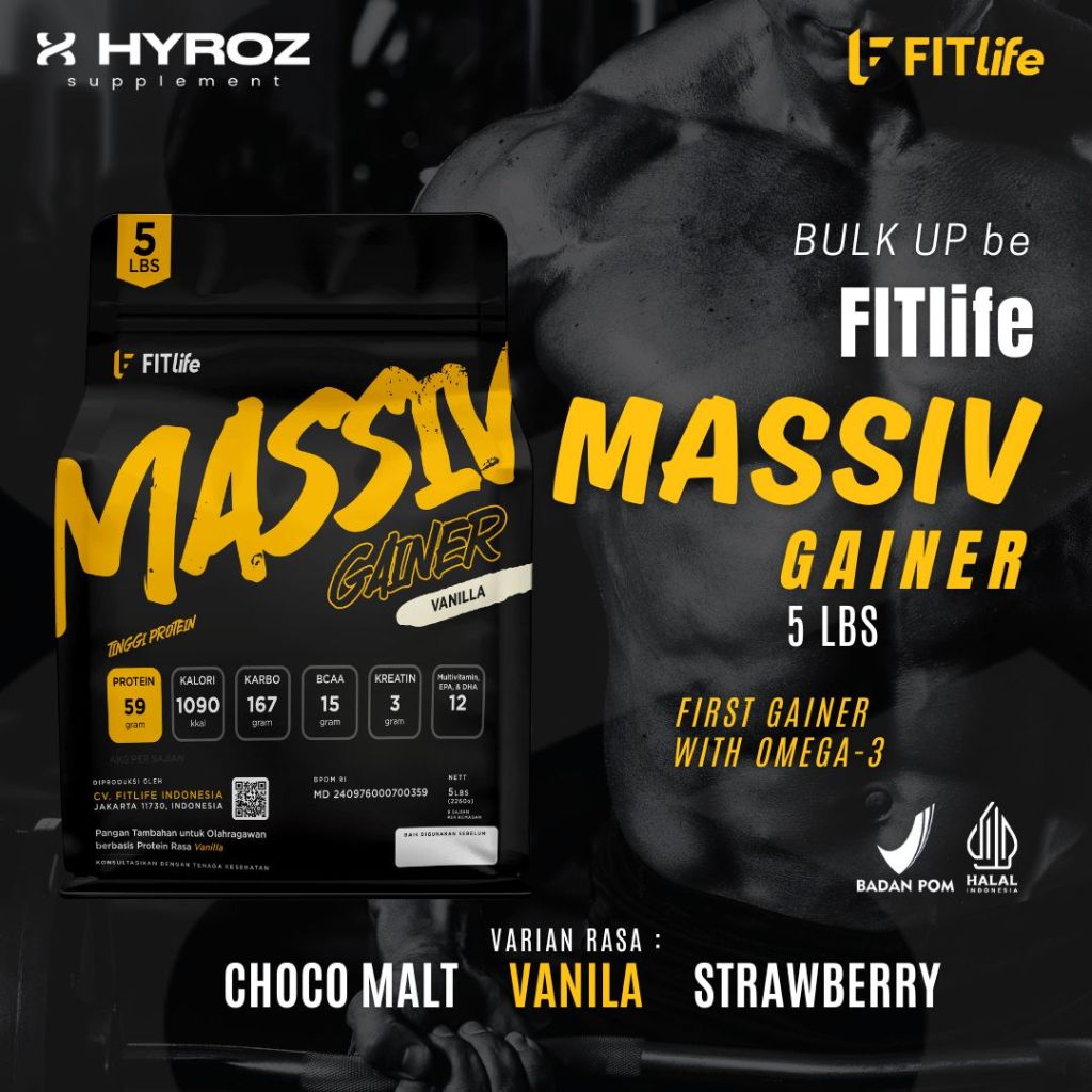 Jual FITLIFE : MASSIV GAINER 5 lbs / 2260 gr (MPro Upgraded) - RASA ...