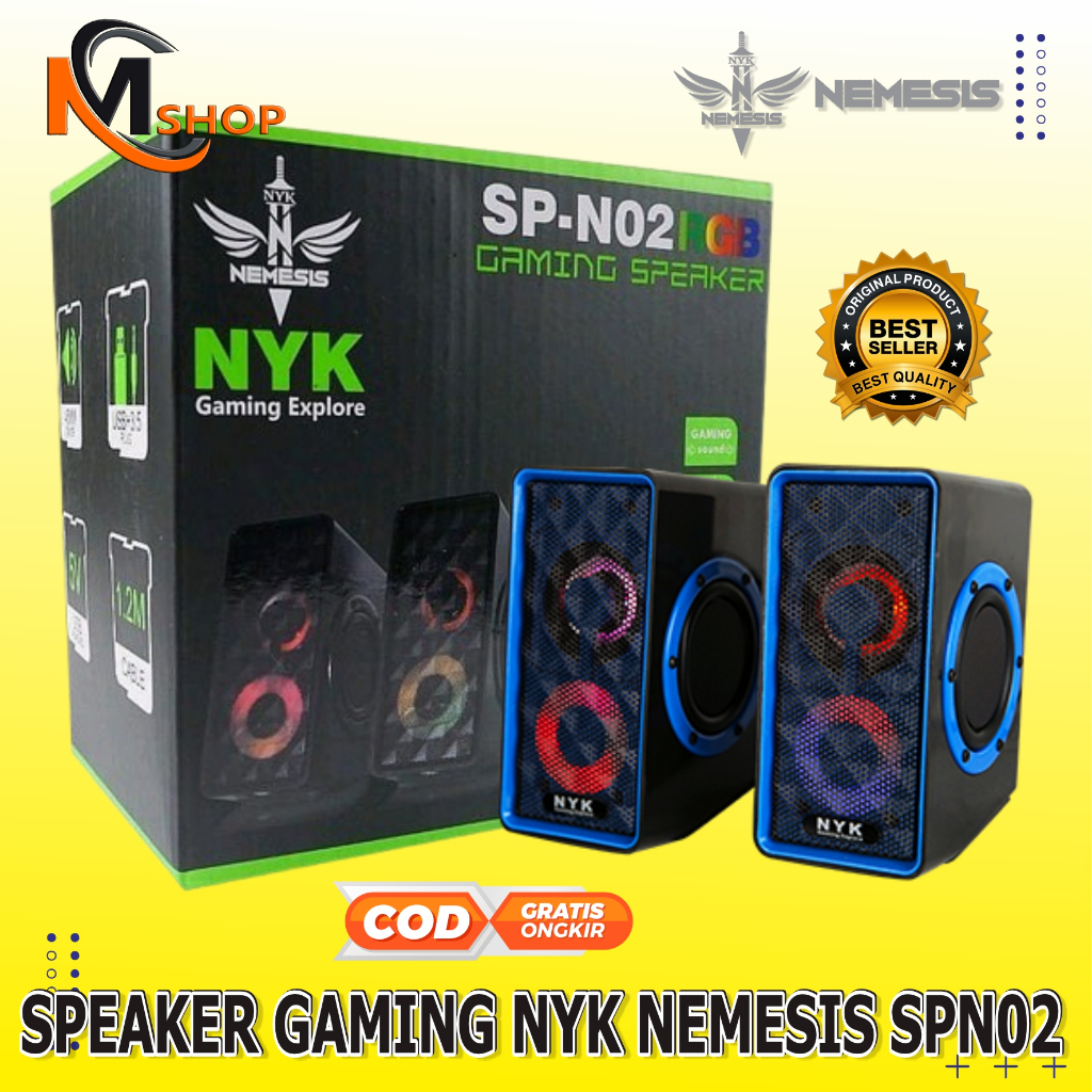 Jual Speaker Gaming PC dan Laptop NYK SP-N02 Speaker NYK Super Bass | Shopee Indonesia