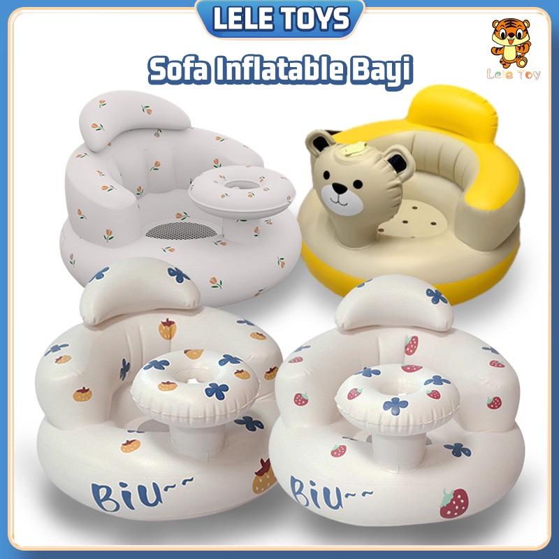 Jual Lele Toys Kursi Duduk Bebek Sofa Bayi Bahan Tiup PVC/Chair Model Tiup Dengan Music ...