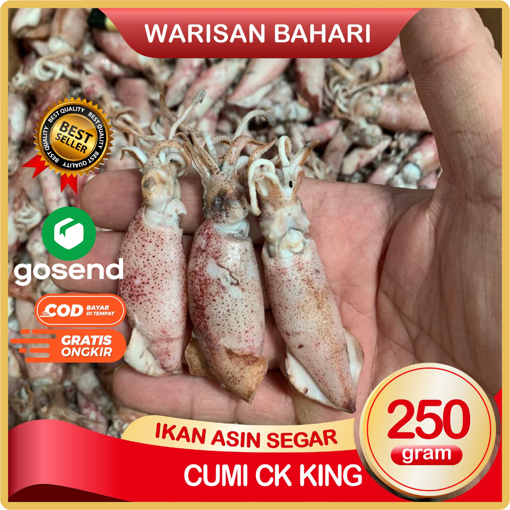 Jual Cumi Ck King Ikan Asin Cumi Rebus Asin Super Segar Dan Fresh 250 Gram | Shopee Indonesia
