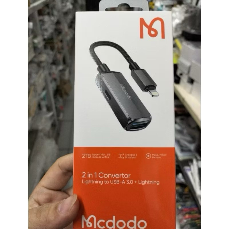 Jual MCDODO CA-2690 Converter 2 in 1 Lightning to USB 3.0 OTG | Shopee ...