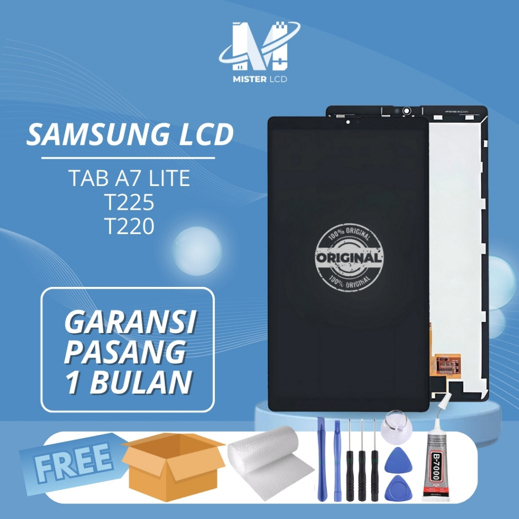 Jual LCD SAMSUNG GALAXY TAB A7 LITE / T225 / T220 FULLSET ORIGINAL FREE ...