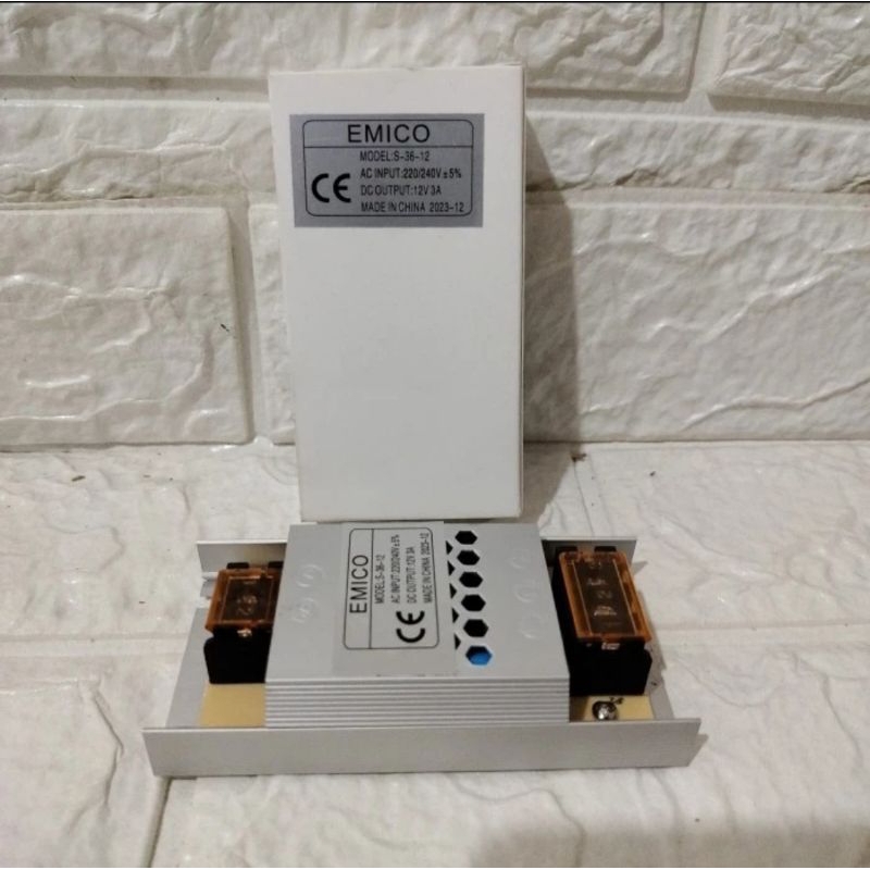 Jual EMICO Trafo 3 Ampere Travo 3A 12 Volt Led Strip | Shopee Indonesia