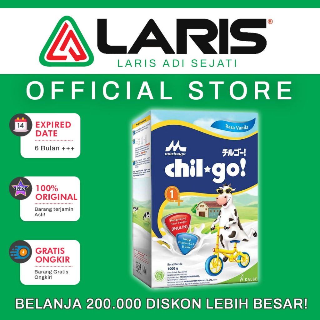 Jual Chil Go Powder 1+ 3+ / Chil-Go 950gr Vanilla Madu. Untuk Umur 1-3th Dan 3-12th. POTONG ...