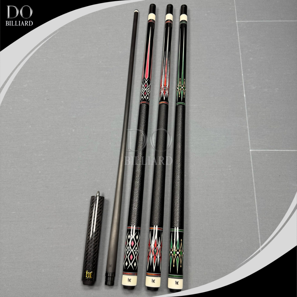Jual Stick Billiard HC CUE 12.5mm Carbon Cue Leather Grip Low ...