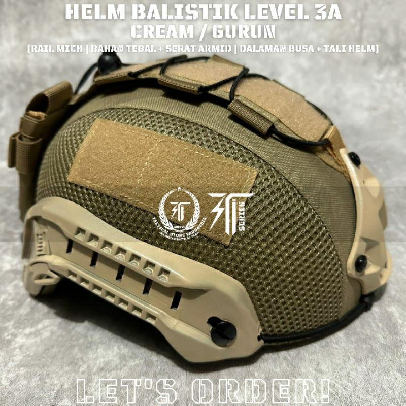 Jual TSI SERIES ® 100% ORIGINAL HELM BALISTIK LEVEL 3A COVER VERSI ...
