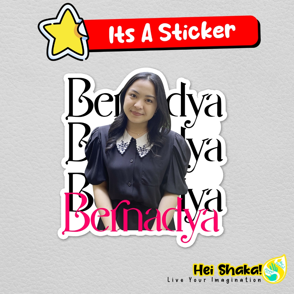 Jual Stiker Bernadya Kau bilang warna gelap membosankan Sticker Musisi ...