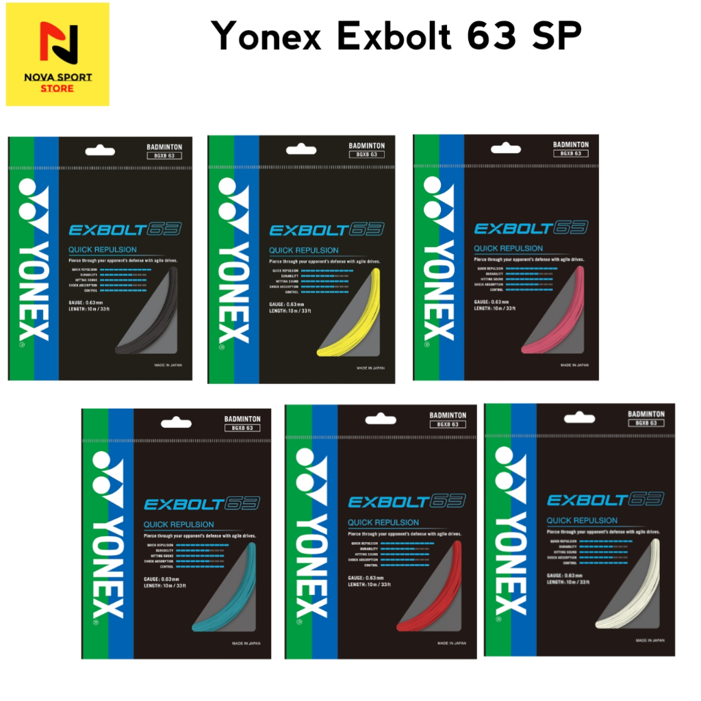 Jual Yonex Senar Badminton Exbolt 63 Sp | Shopee Indonesia