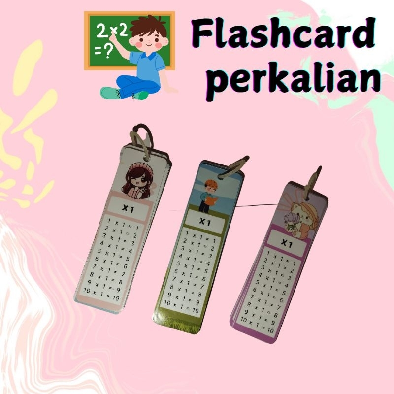 Jual FLASH CARD PERKALIAN MATEMATIKA || PERKALIAN || PERMAINAN ANAK ...